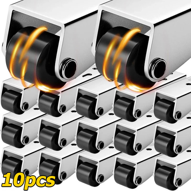 2/6/10Sets Door Support Moving Wheel / Silent Side Mounted Directional ...