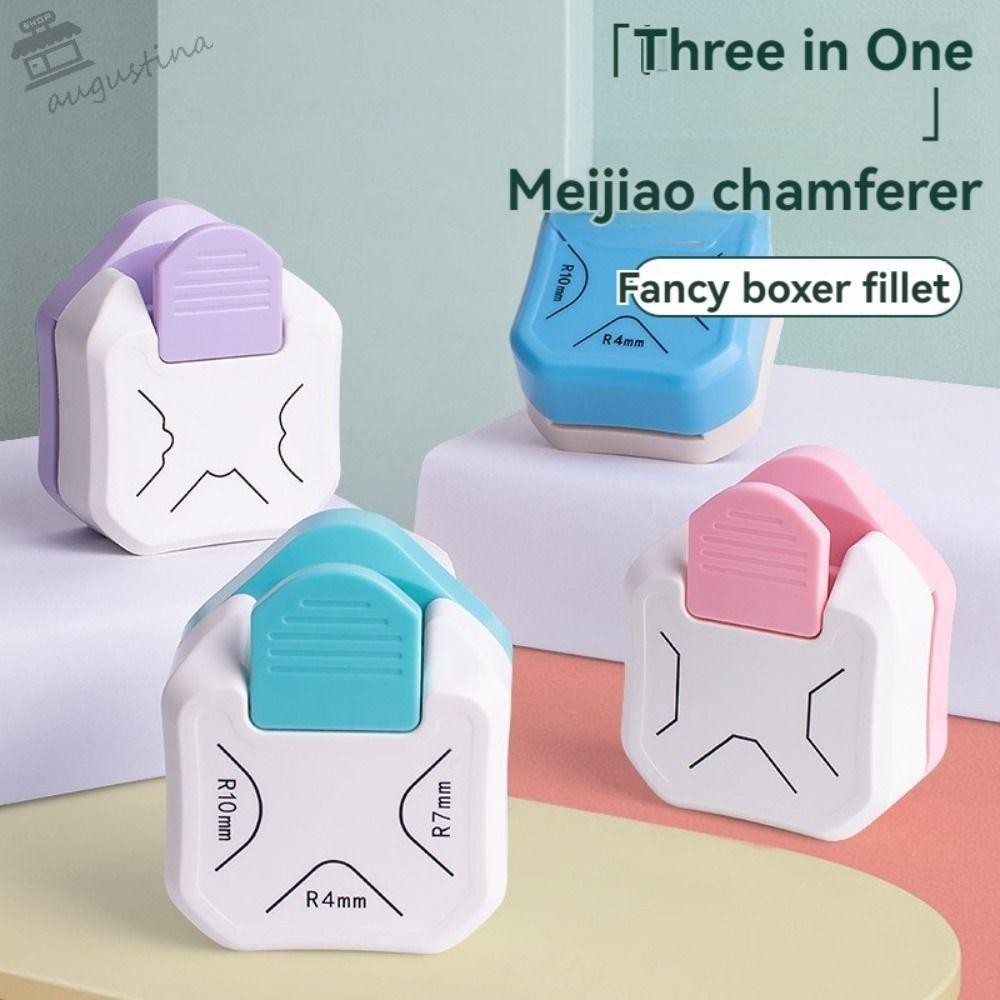 AUGUSTINA Mini Corner Rounder, 3 in 1 Border Punches 3 Way Punch Board ...