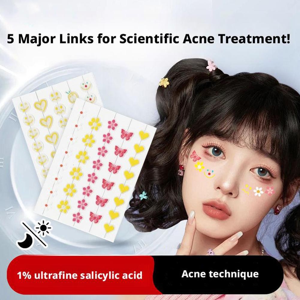36pcs Salicylic Acid Cute Acne Patch Acne Patch Fade Acne Lightweight ...