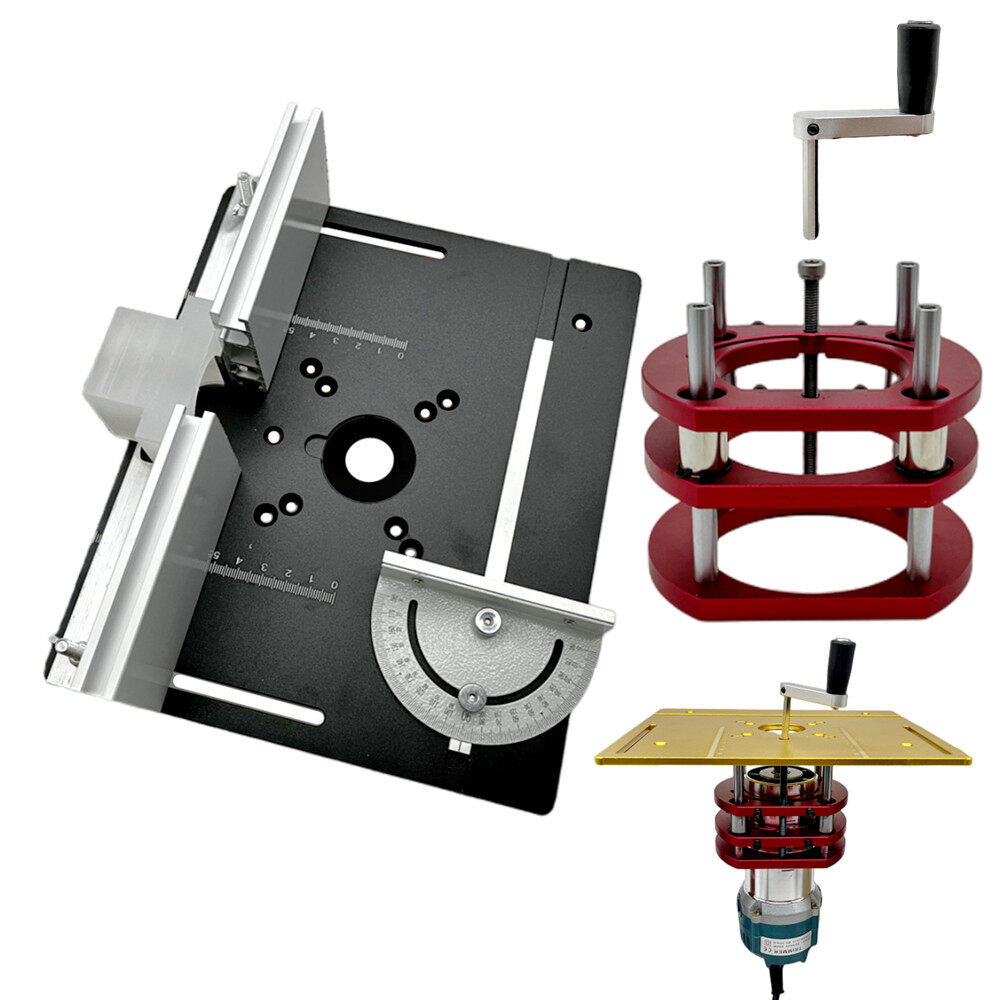 PP+Router Lift Kit W/ Aluminum Router Plate for 65mm Diameter Motors ...