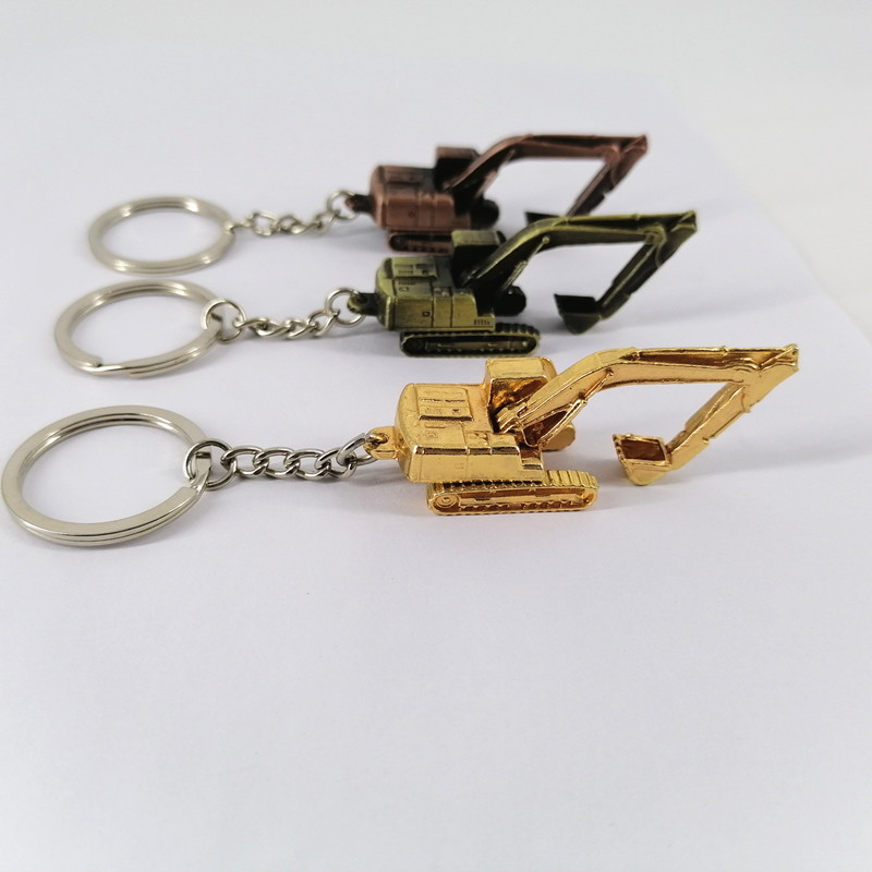 3D Metal Mini Crane Model Shovel Excavator Keychain | Shopee Philippines