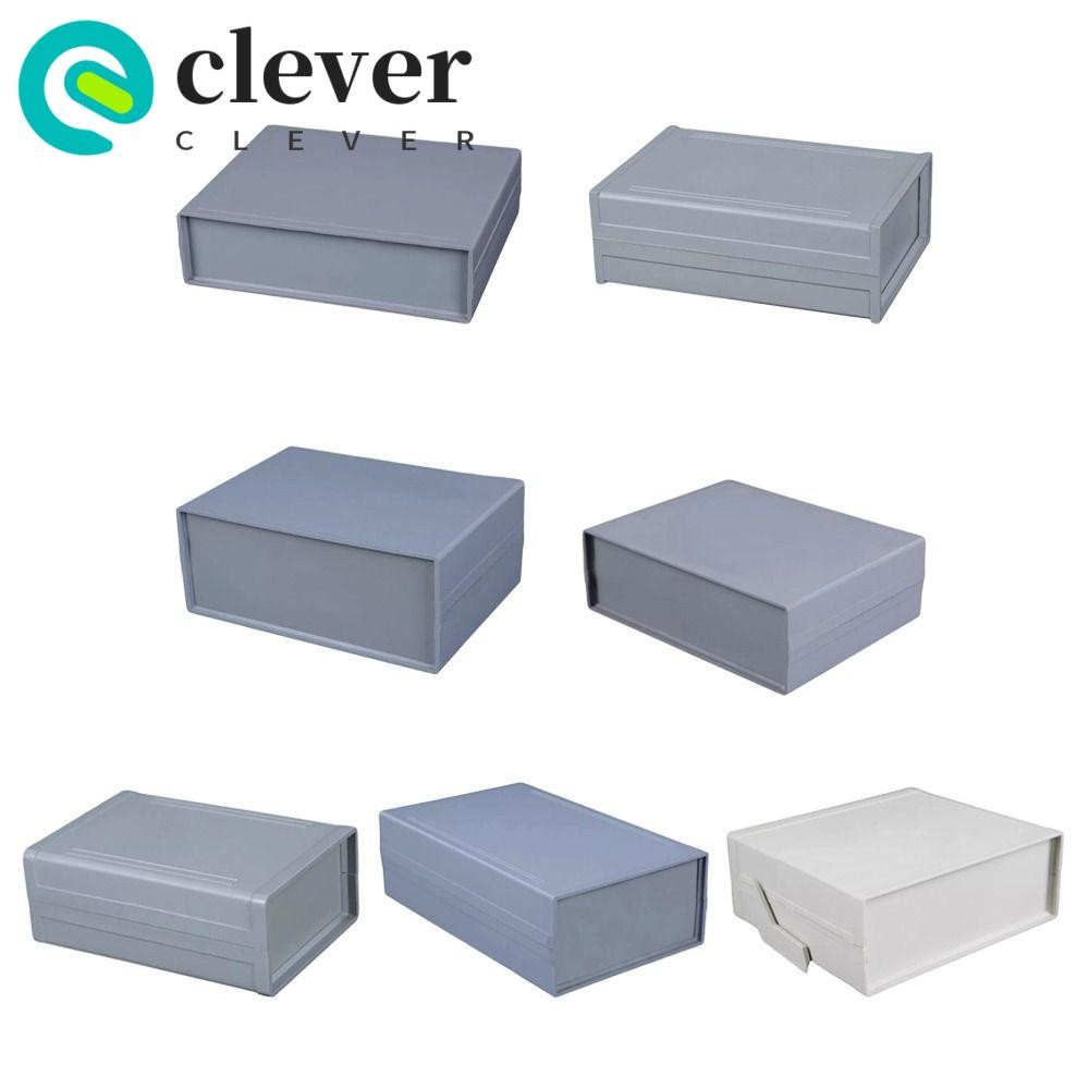 CLEVER Electronic Project Box Grey ABS Plastic DIY Enclosure Boxes ...