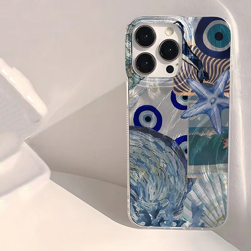 Seaside Scenery Wave Beach Pattern Case For Galaxy S25 S24 S23 Ultra ...