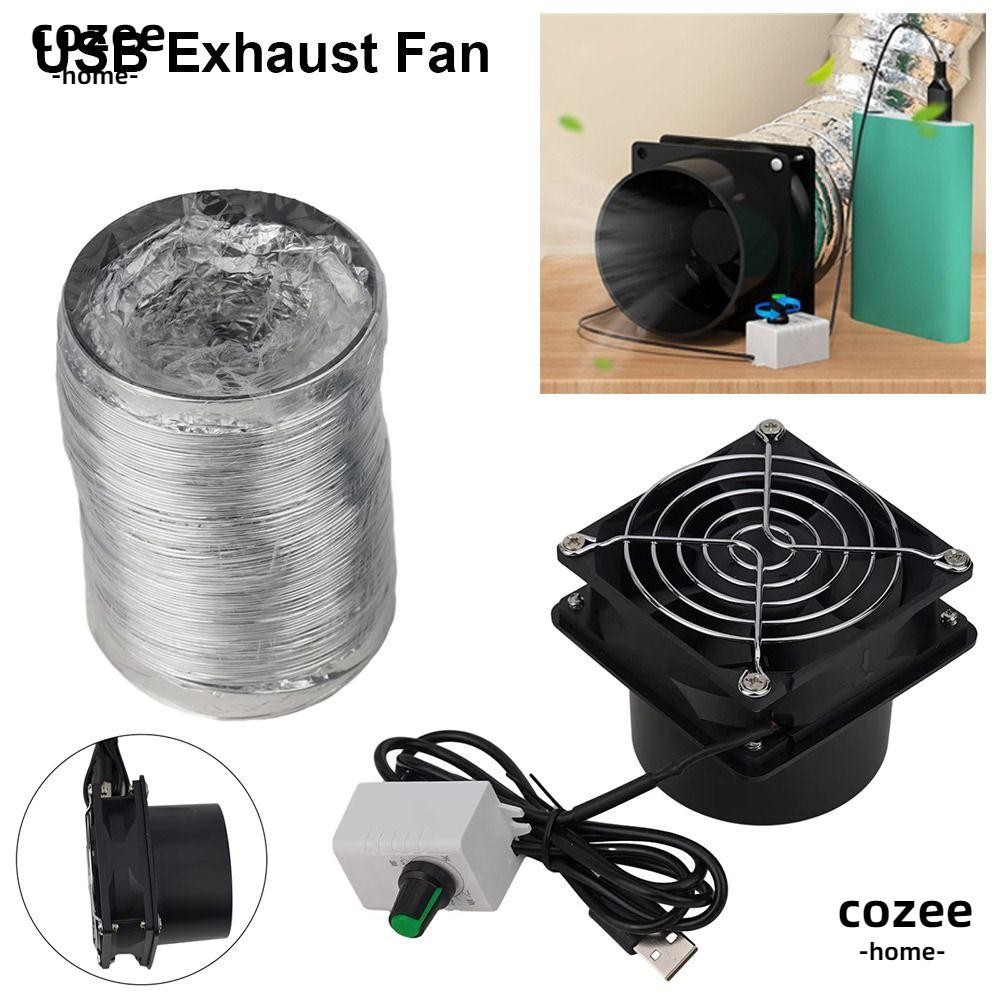 COZEE 1Pcs USB Exhaust Fan, with Pipe Simple Mini Fume Absorber ...