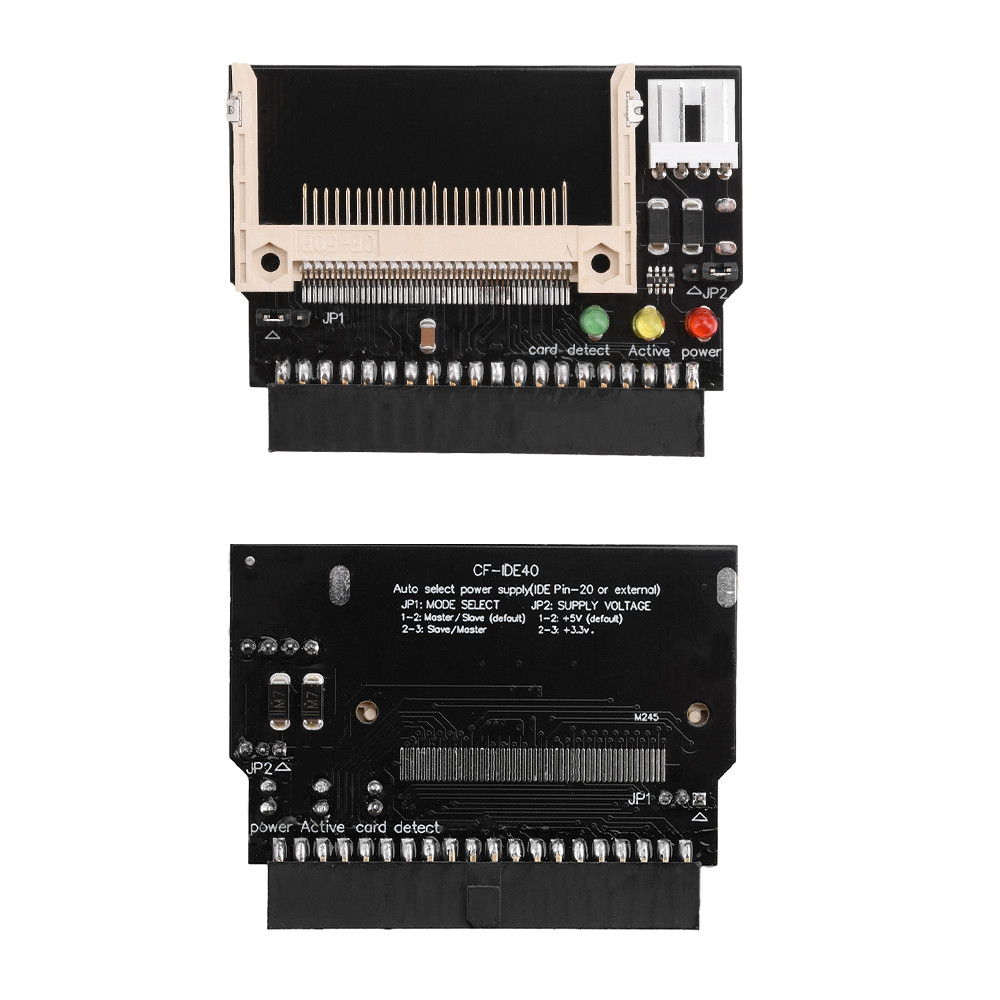 Double Side CF to 40Pin IDEAdapter Power input 5V Adapter Converter Compact Flash CF to 3.5 ...