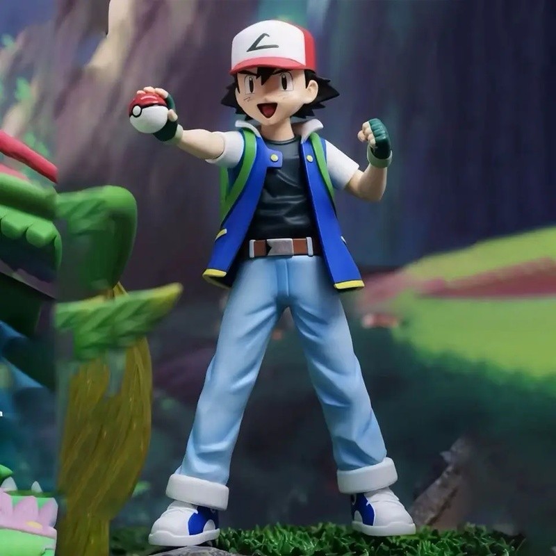 Pokemon Anime Figure Ash Ketchum Figure Limited Edition Pvc Action ...