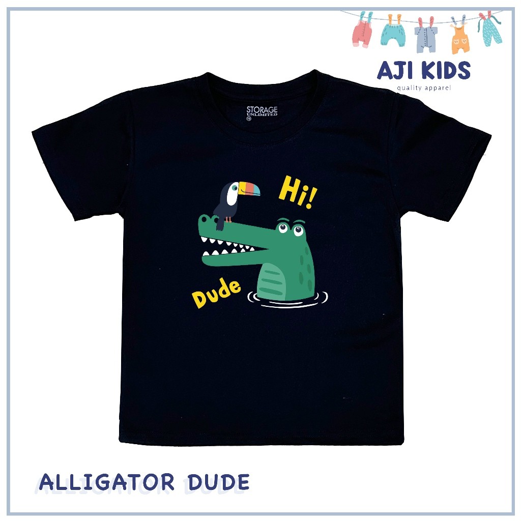 AJI Manila Boys Colored Graphic Tee with “#3 Alligator Dude" Print Good ...