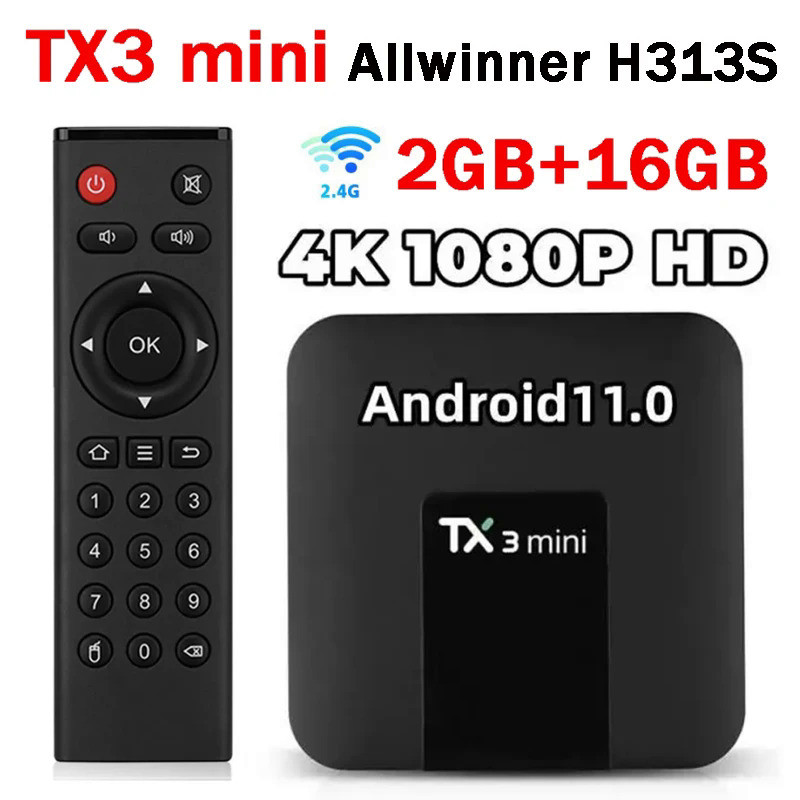 Originale Tanix TX3 mini top box Android 11.0 4K HD 2G 16G 4G WiFi 4K ...