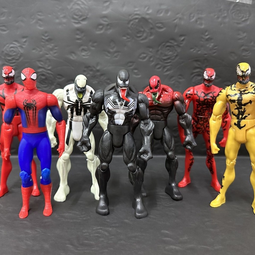 Marvel Whole Body Joint Movable Avengers Venom Symbiosis Spiderman Doll ...