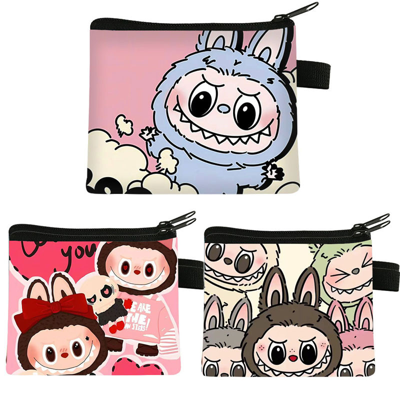 1 PC LaBuBu Cute Cartoon Coin Purse Wristlet Bag Cartoon Wallet Mini ...