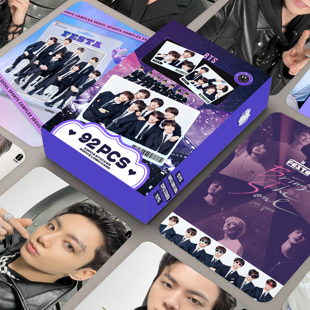 92-96pcs/box BT-S Album FESTA 10th Anniversary JIMIN FACE Stickers ...
