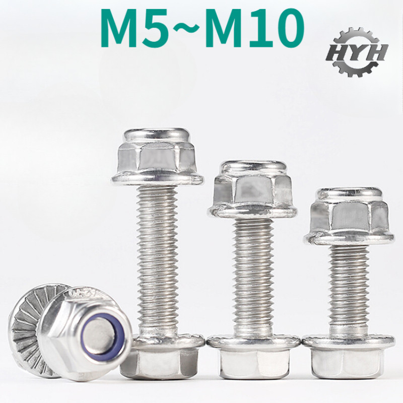 [HYH] 316 Stainless Steel External Hexagon Screw Flange Surface with ...