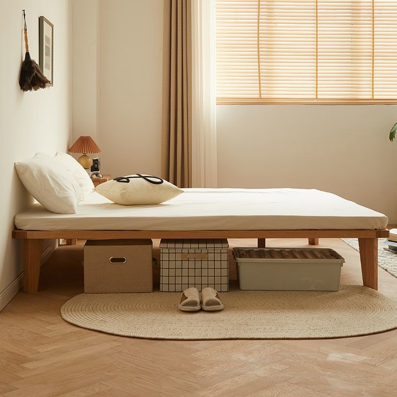 Customizable All-Solid Wood Bedsideless Bed Japanese Tatami Pork ...