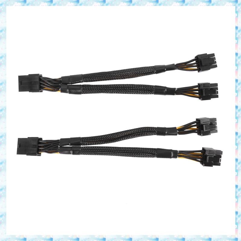 (K S H I)GPU PCIe 8 Pin Female to Dual 2X 8 Pin (6+2) Male PCI Express ...