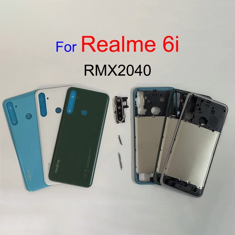 For Realme 6i Back Cover Housing Middle Frame LCD Frame | Shopee ...