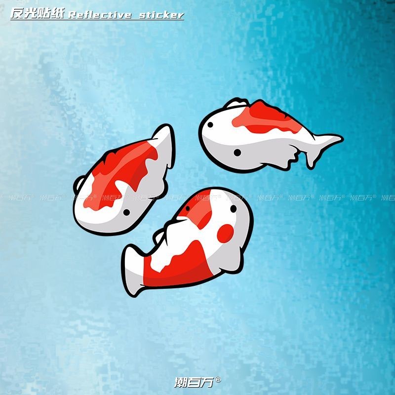 Body Car Sticker Set Three Lucky Small Decorative Stickers Good Luck ...