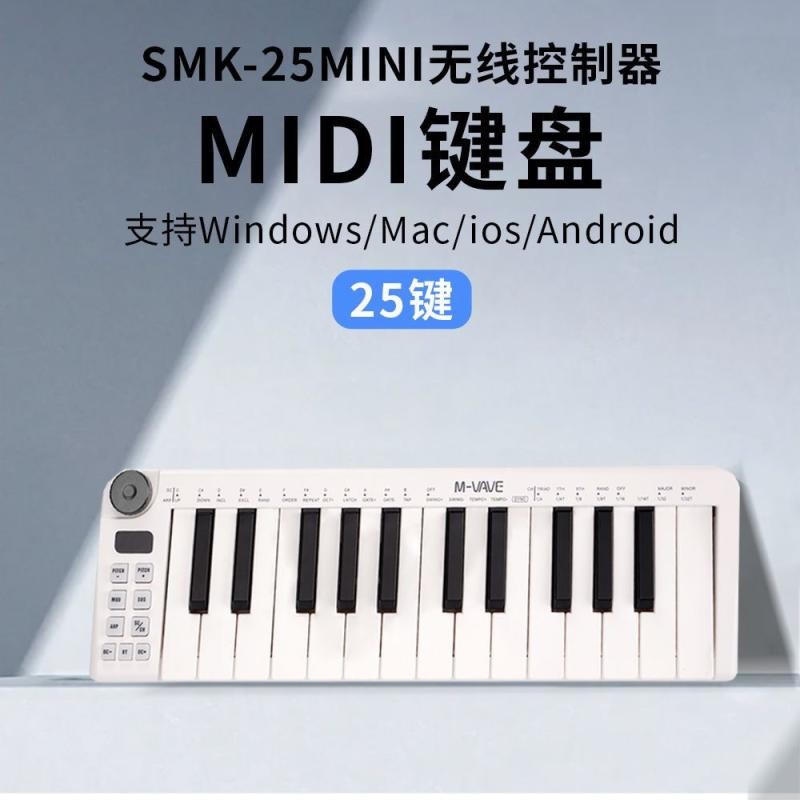 25 Keys MIDI keyboard MIDI Controller Music Arrangement Wireless ...
