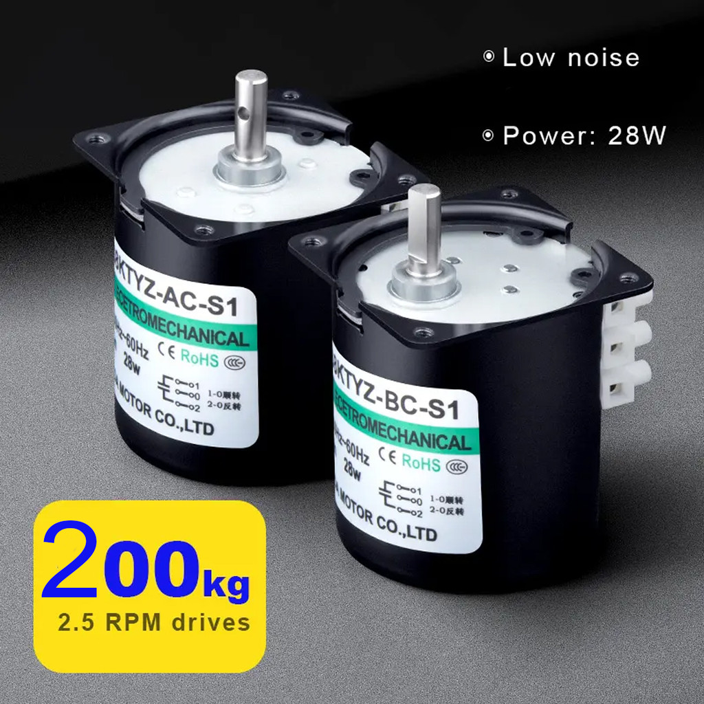 AC 220V 68KTYZ Rotary Motor Grill Machine Motor 28W Permanent Magnet ...