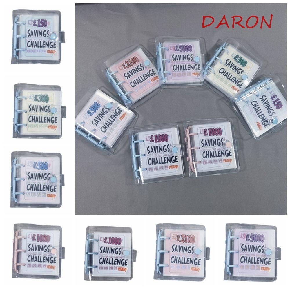 DARON Money Saving Binder, Mini PVC Savings Challenges Book, Easy To ...