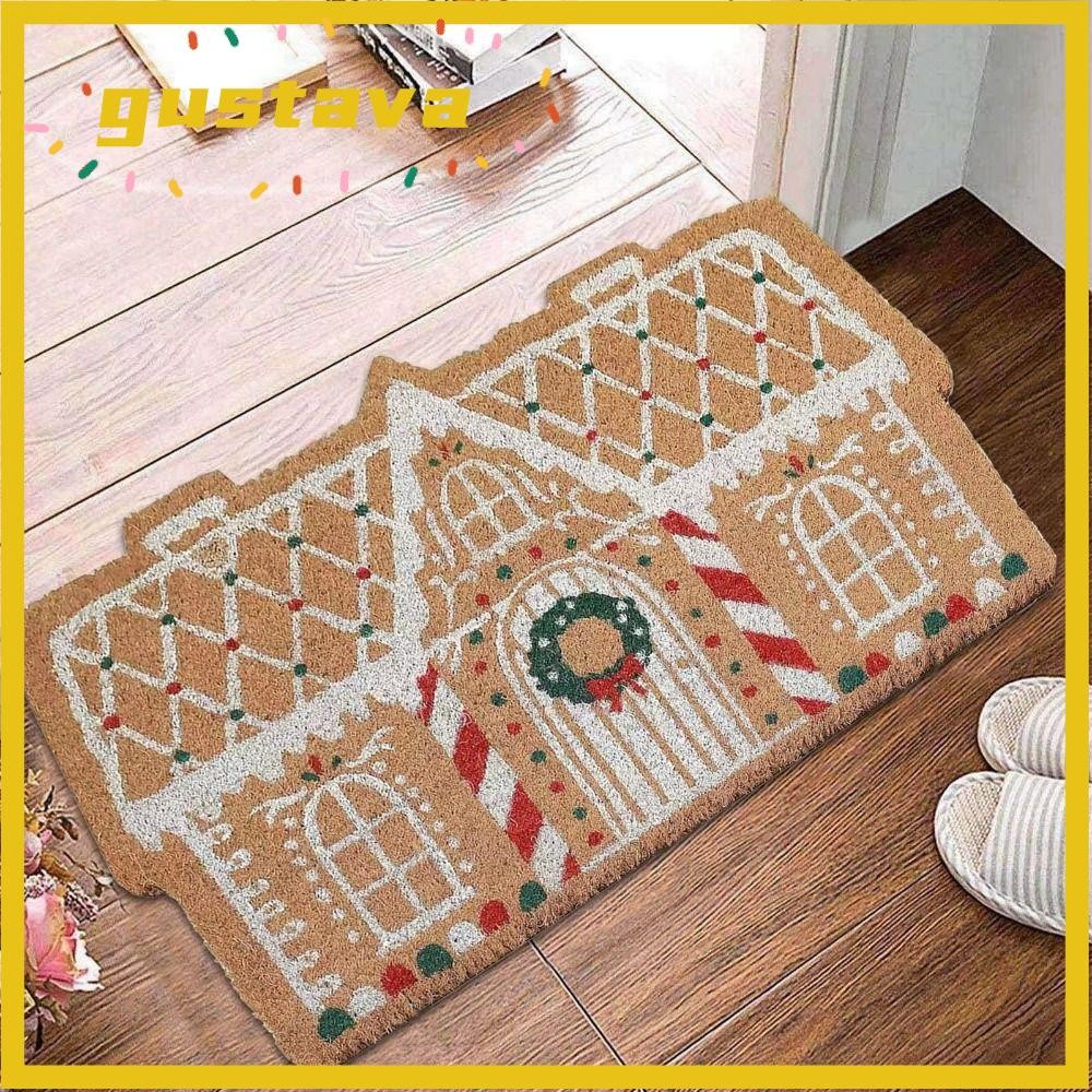 GUSTAVA Christmas Floor Mat, Non-Slip Cartoon Christmas Carpet ...