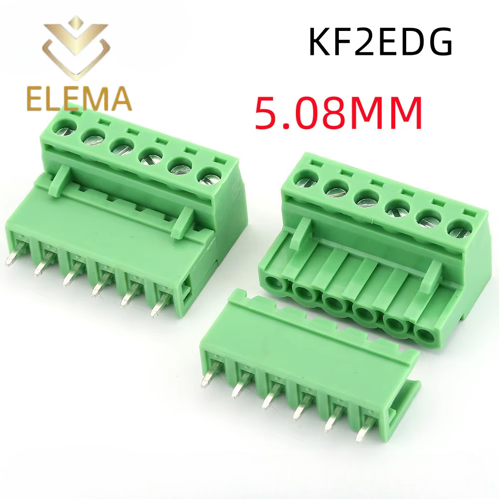 KF2EDG Pitch 5.08mm Terminal Block Connector KF2EDG 5.08 2/3/4/5/6 Pin ...