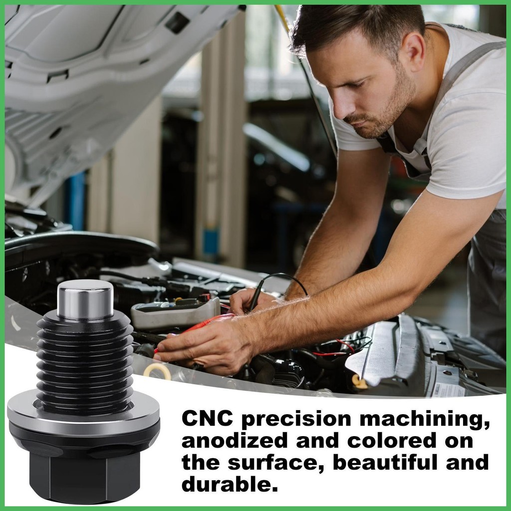 Magnetic Engine Oil Drain Plug Aluminum Alloy Engine Drain Nut Bolt ...