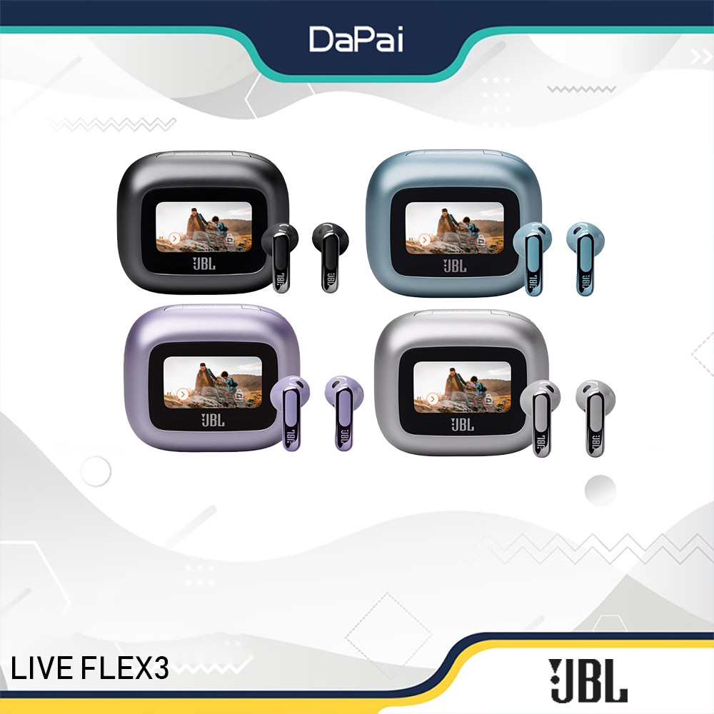 JBL LIVE FLEX3 Wireless Noise cancelling Bluetooth Earphones Crystal ...