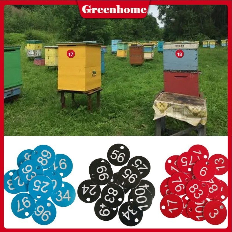 10/20/50pcs Portable Beehive Tags Numbers Sign Labels Livestock ...