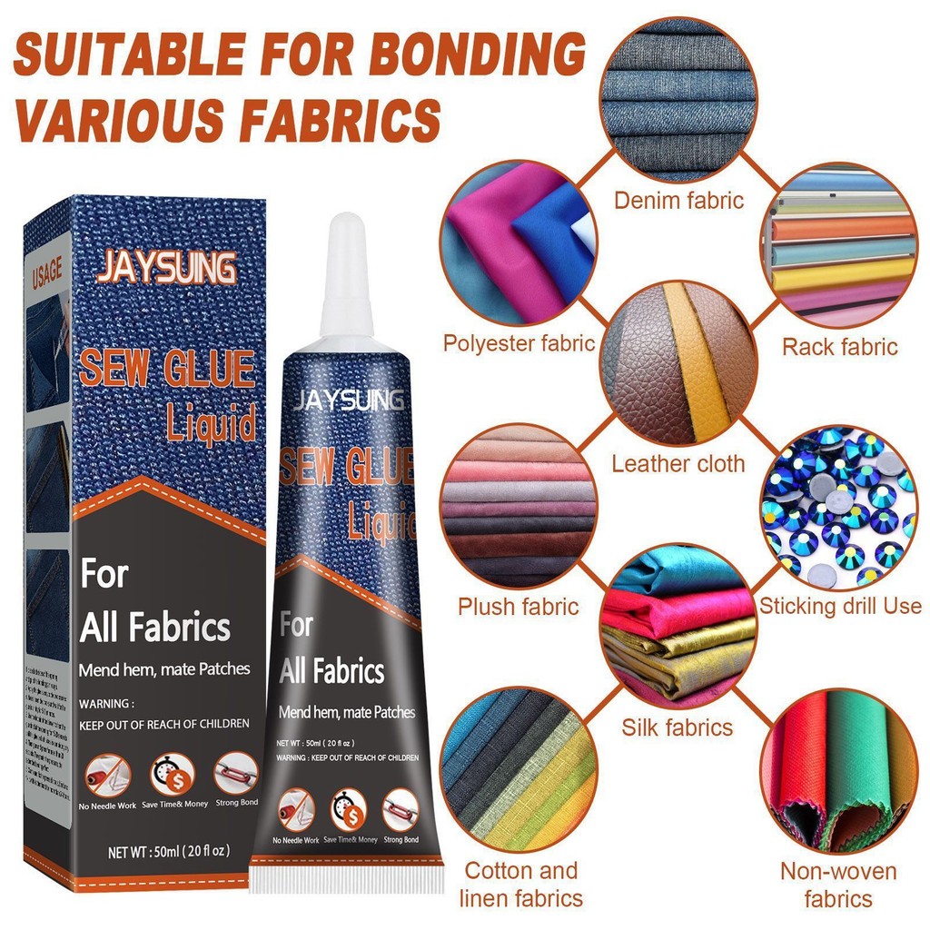 Jaysu Fabric Sewing Glue Clothes Sofa Car Cushion Glue Fabric Glue ...