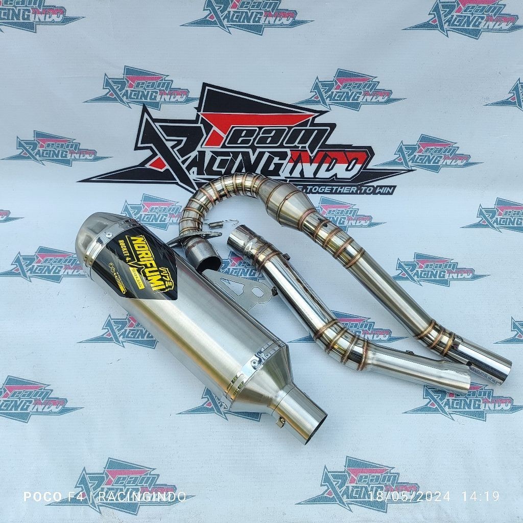 Best Norifumi Rocket 4 Exhaust 1set for xtz 125 xr 150 xr 200 crf 150 KLX 150 KLX BF KLX d ...
