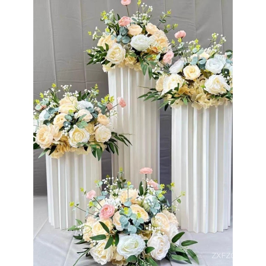 Ceremony Scene Setup Road Reference Supplies Silk Flowers Floral Art ...