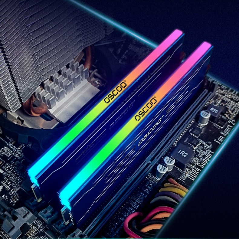 OSCOO Memory Ram DDR4 With Dynamic RGB Lighting 8GB 16GB 32GB 3200MHz ...