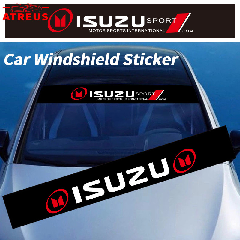 ISUZU Car Windshield Stickers Front Rear Car Windscreen Sticker Car ...