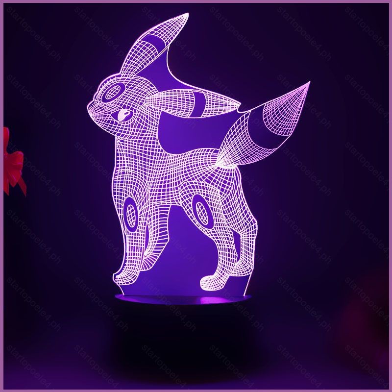 Pokemon Pikachu Night Light Anime 3d Lamp Remote LED Charging USB ...