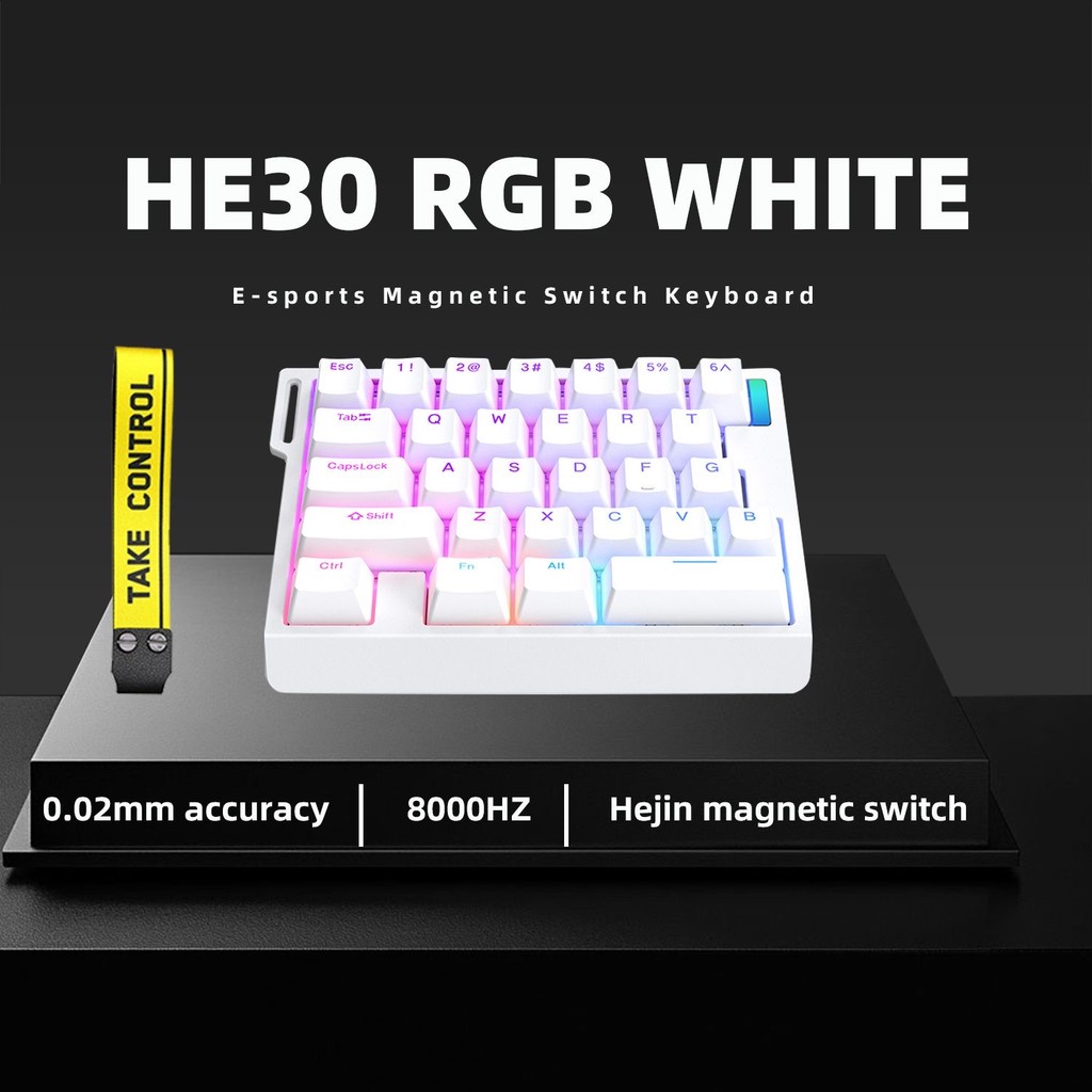 ZUOYA HE30 Magnetic Switch Mechanical One-handed RGB Backlight Hot ...