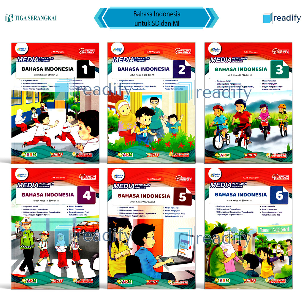 Authentic Indonesian Language Assessment Media Class 1 2 3 4 5 6 SD/MI ...