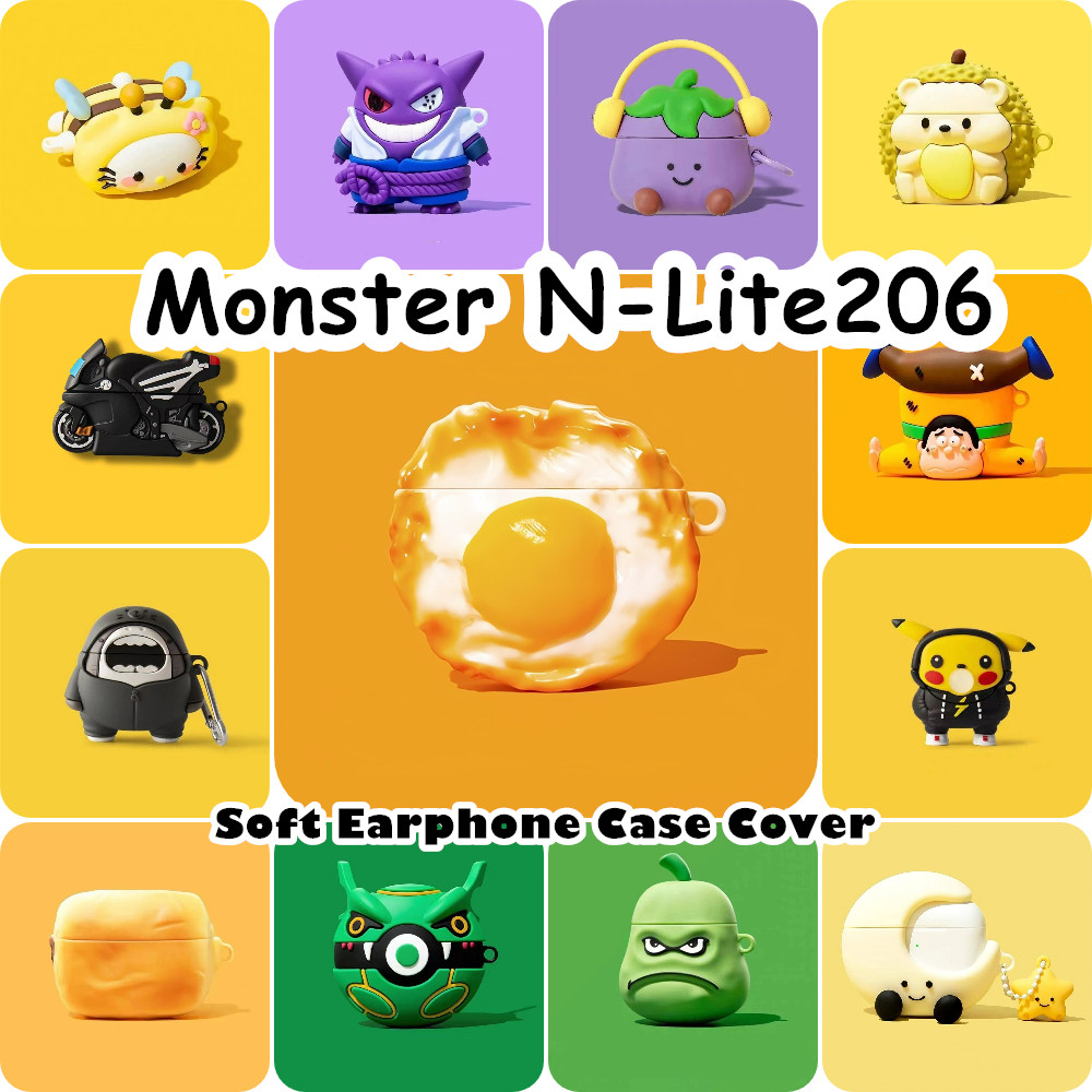 【Direct supply】For Monster N-Lite206 Case Trendy Cartoon Soft Silicone ...