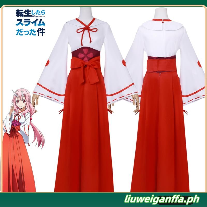 In Stock Shuna Cosplay Costume Rimuru Pink Witch Tensei Shitara ...