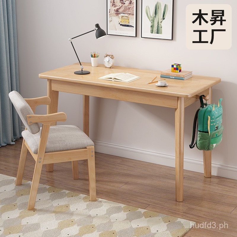 Nordic Solid Wood Computer Desk Modern Home Table Bedroom Simple ...