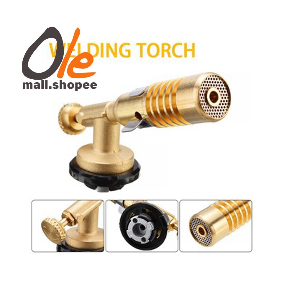 All Bronze Welding Nozzle Blow Butane Torch Gun Propane Gas Plumbing ...