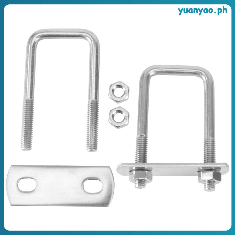 Square Extended Bolts Pipe Clamps U-Bolts U-shaped Screw Damper ...