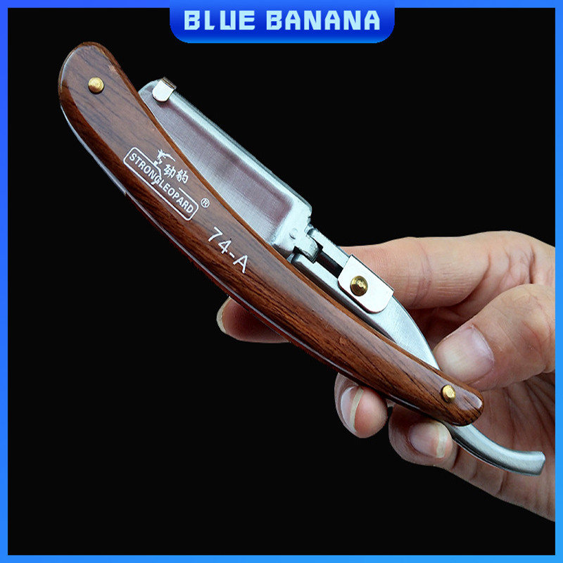 Folding Shaving Knife Razor Holder Manual Straight Edge Shaver Barber ...