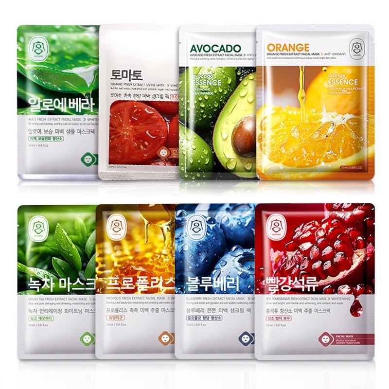 Hydrating Mask Skin Care Korean Mask Natural Essence Mask Whitening ...
