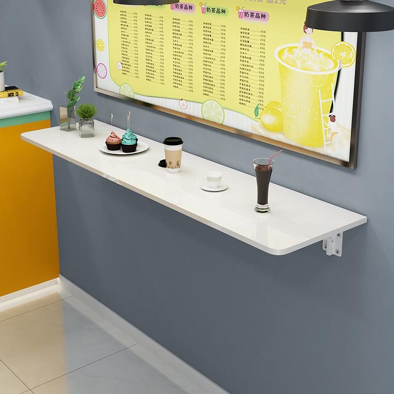 Wall-Mounted Folding Table Household Long Narrow Table Restaurant Milk ...