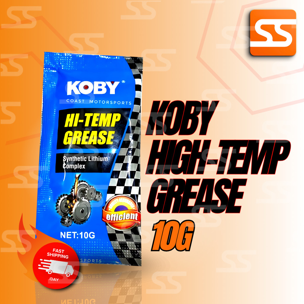 KOBY HIGH-TEMP GREASE 10G PREMIUM LUBRICANT FOR EXTREME HEAT RESISTANCE ...