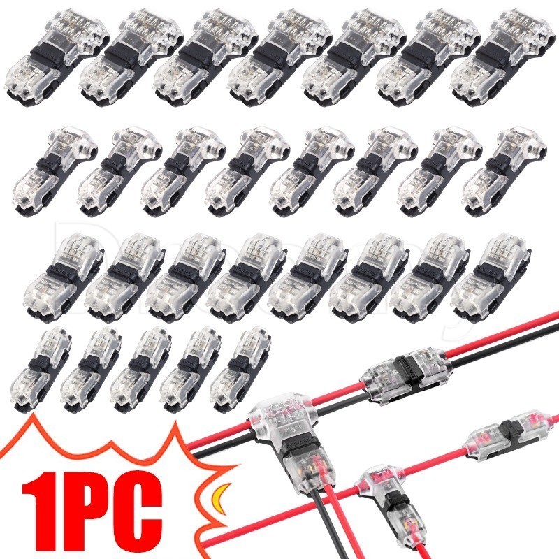 Low Voltage Wire Connector - 2Pin Wiring - Electrical Cable Crimp ...