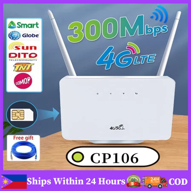 CP106 SIM Router WiFi Router with SIM Card, Modem, 300Mbps 4G/5G ...