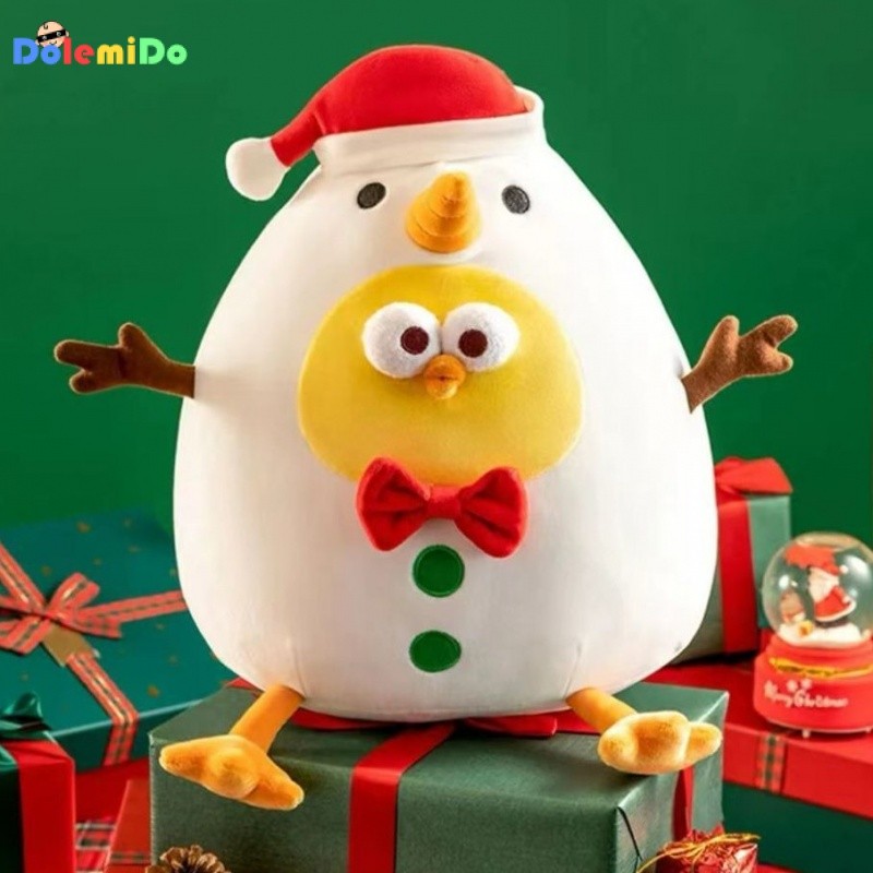 MINISO Dun Dun Dun Chicken Funny Pier dun Christmas Snowman Doll ...