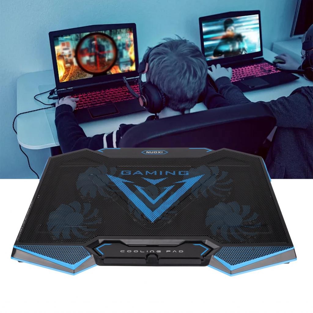 Tominihouse Laptop Cooling Pad Dual USB Port Adjustable Angle Five Fans ...