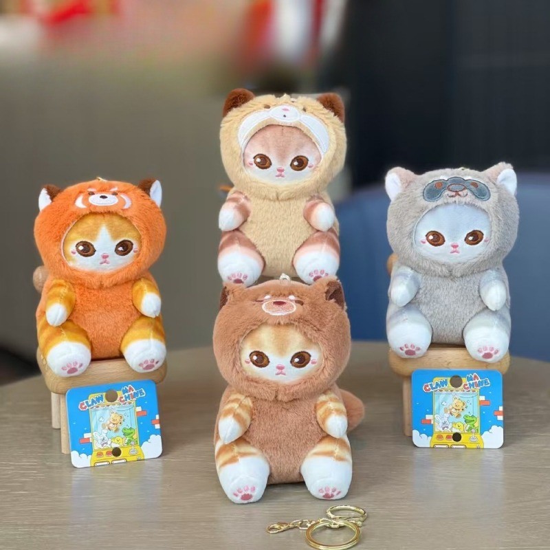 Cute Mofusand Cat Plush Dolls Gift for Girls Bag Pendant Raccoon ...